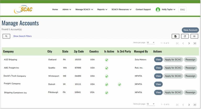 SCAC Name Lookup - Identify Carriers by Name